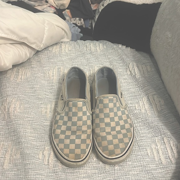 Vans | Shoes | Vans Slide Ons Blueteal | Poshmark